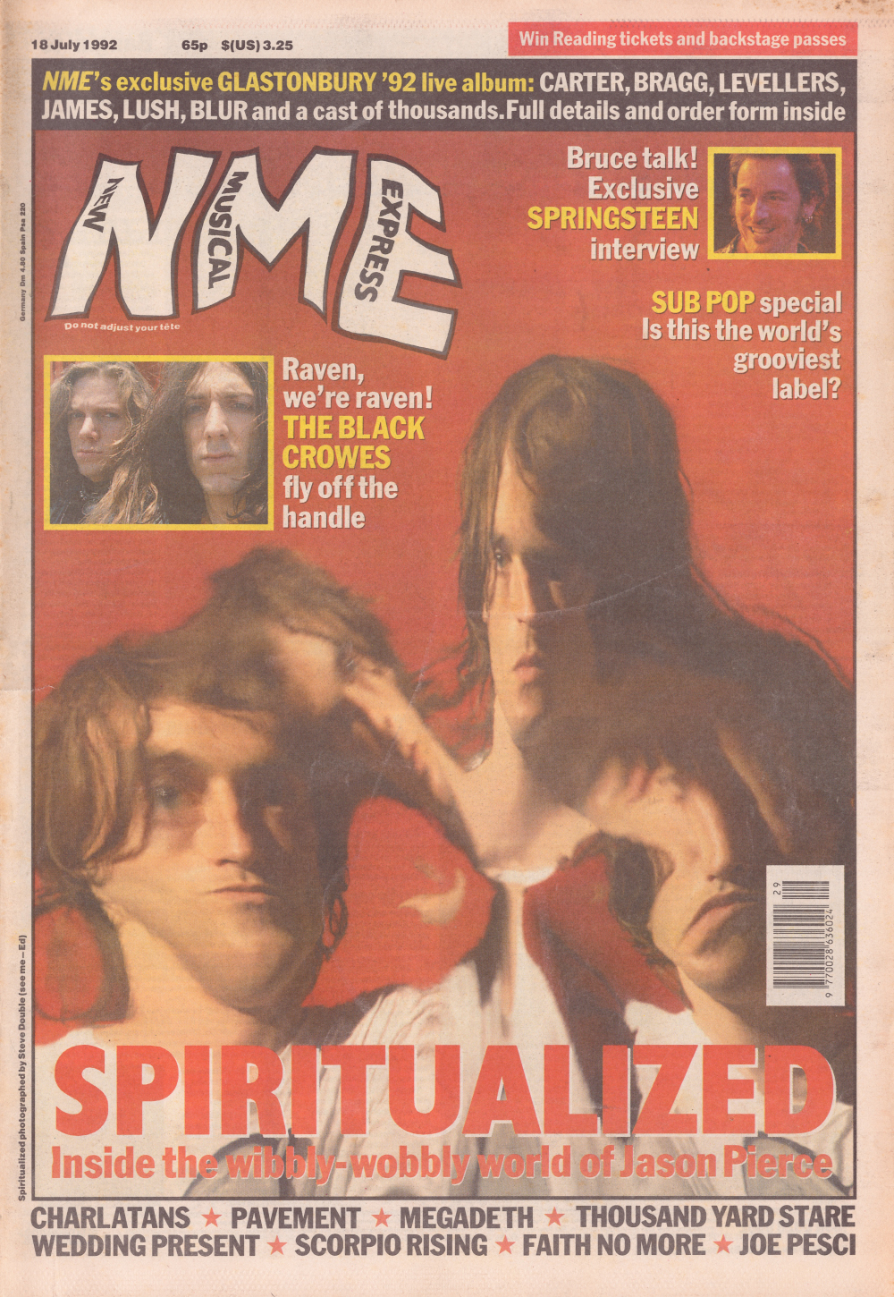 NME July 1992, Spiritualized cover and piece? - Spiritualized
